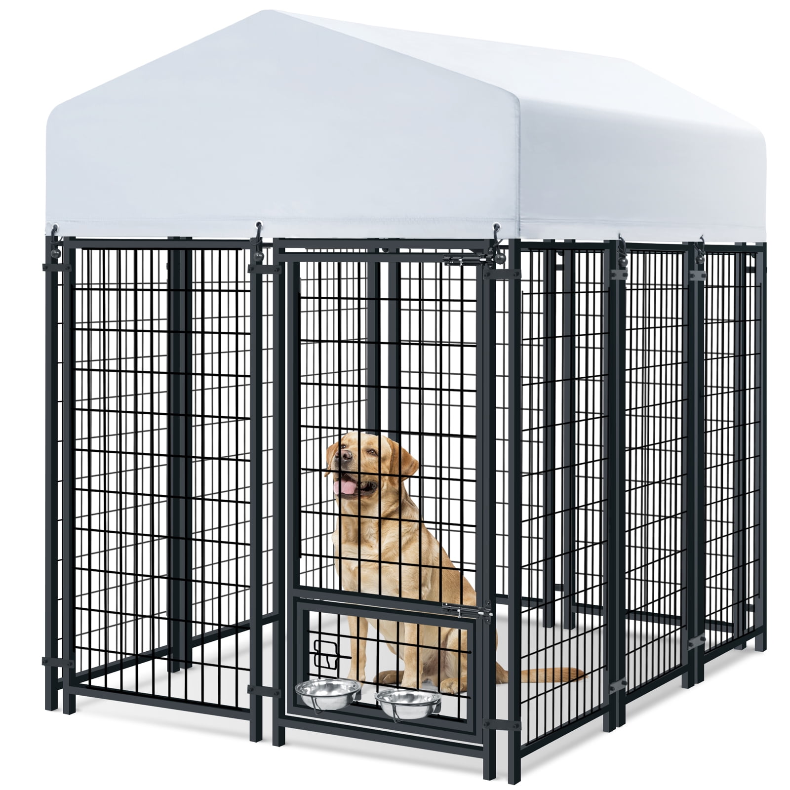 Customer reviews for Dog Kennel Outside Large Dog Pen Outdoor with Roof ...