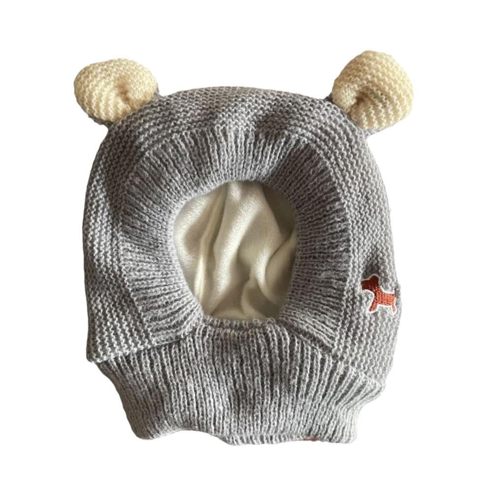 Dog Knitted Winter Hat – Noise-Reduction Ear Muffs & Warm Scarf ...