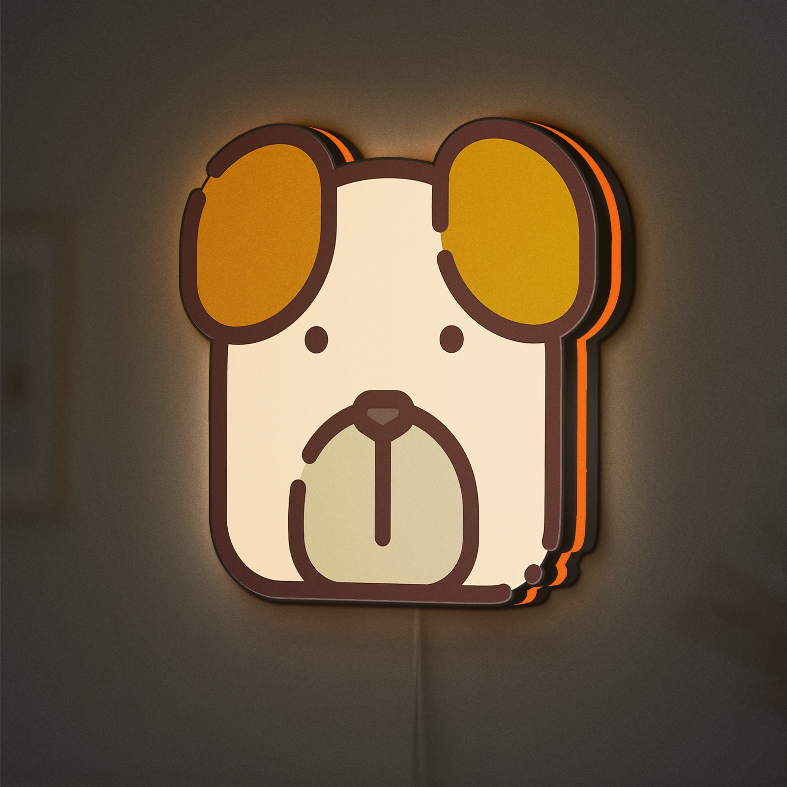 Dog LED Lightbox - Cute Cartoon Zoo Pet Fauna Decor, Custom Led Sign ...