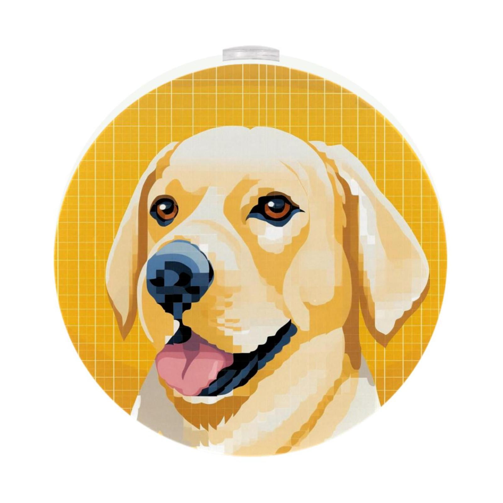 Dog LED Round Night Light - 2PCS, Plug-in Dusk-to-Dawn Sensor, Energy ...