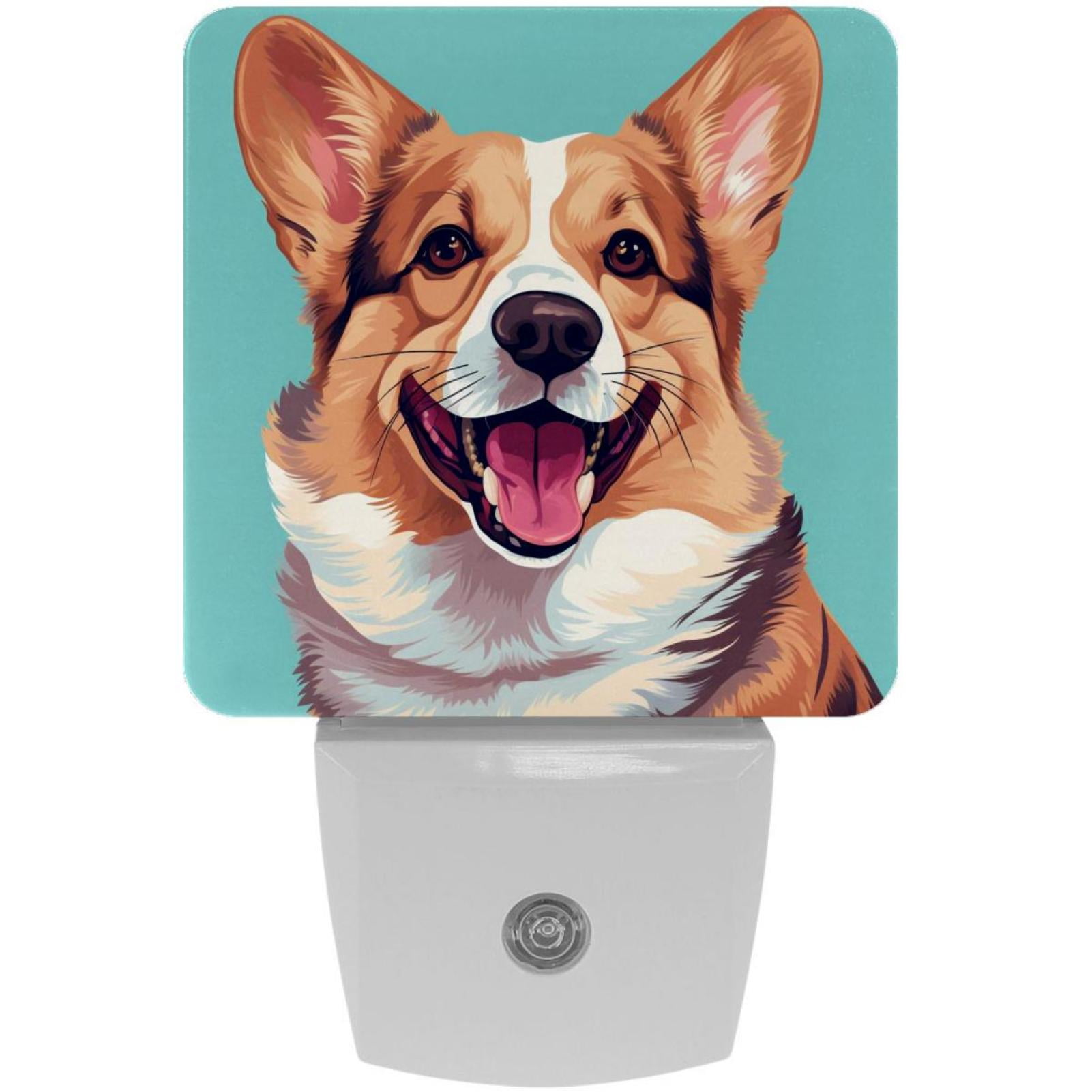 Dog LED Square Night Lights - Modern Design, Energy Efficient Indoor ...