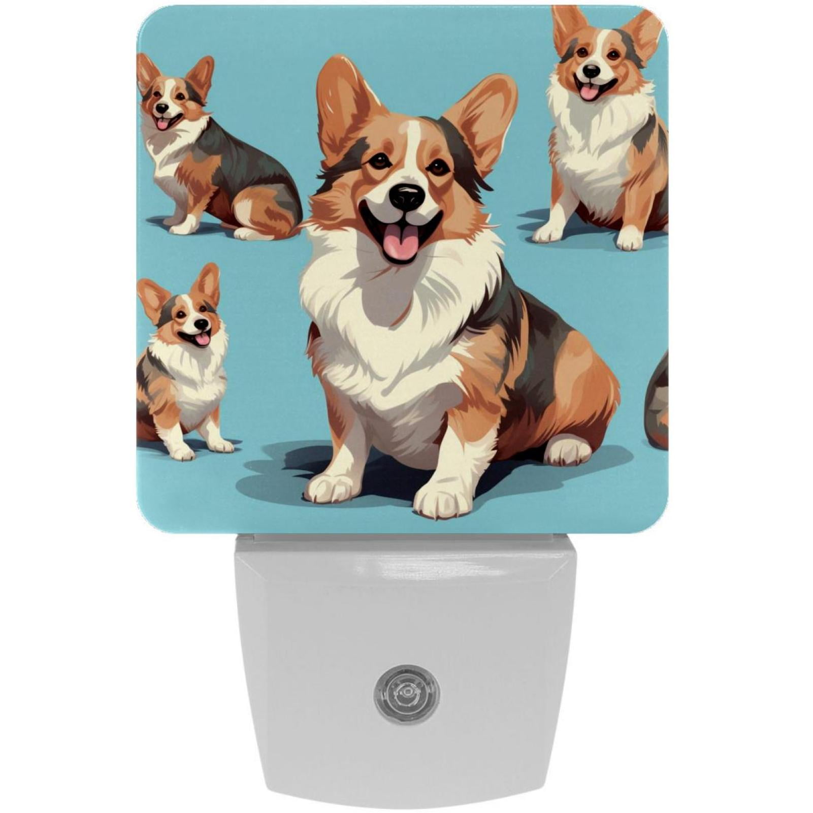 Dog LED Square Night Lights - Modern Design, Energy Efficient Indoor ...