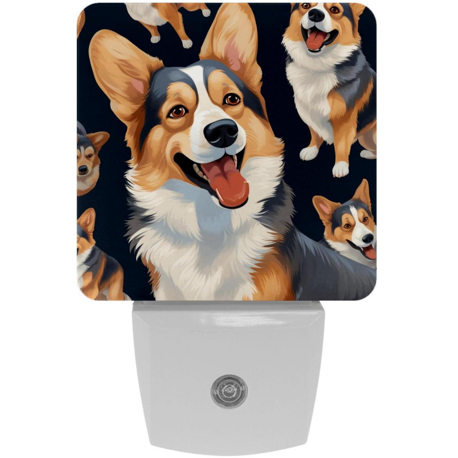 Dog LED Square Night Lights - Modern Design, Energy Efficient Indoor ...