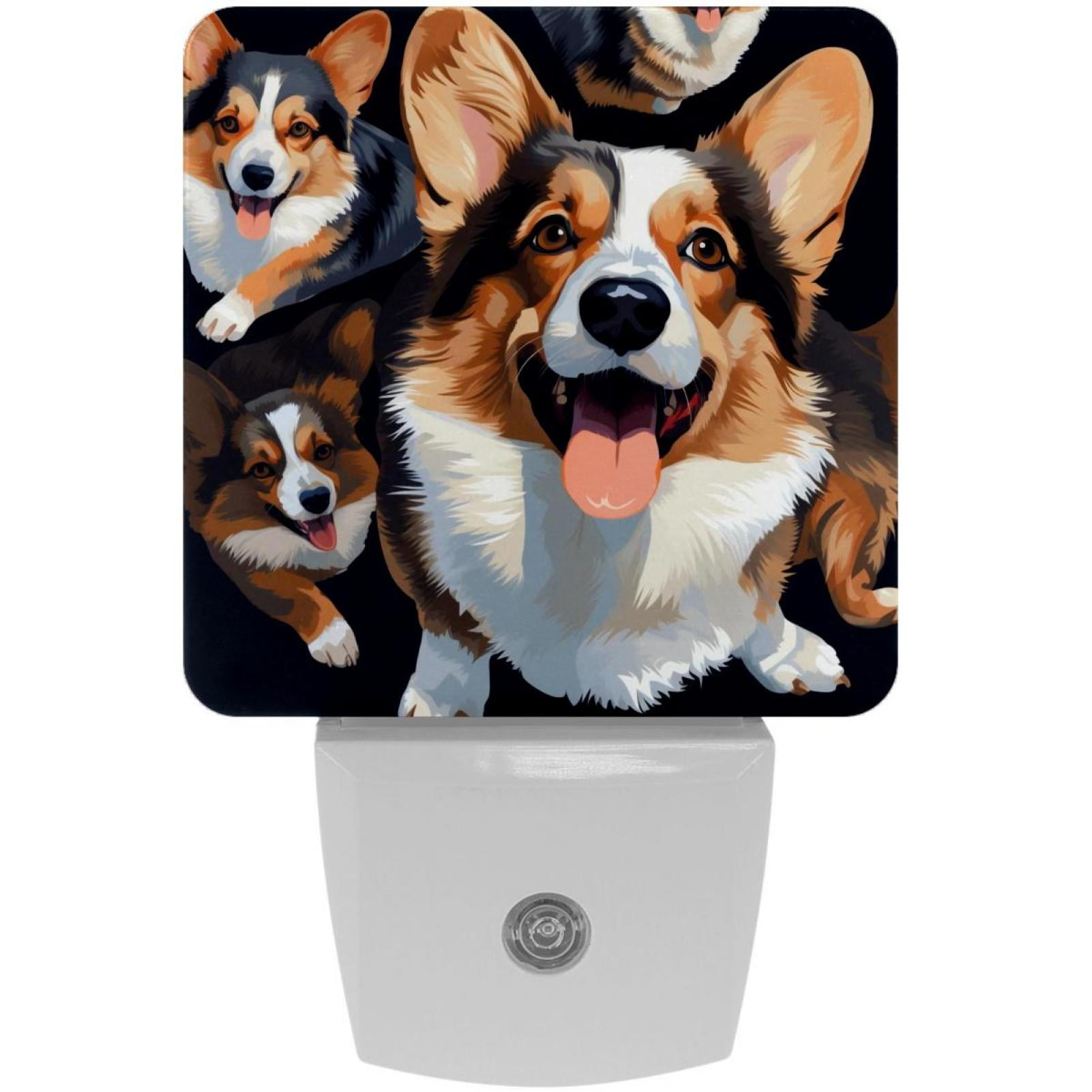 Dog LED Square Night Lights - Modern and Versatile Plug-in Lighting ...