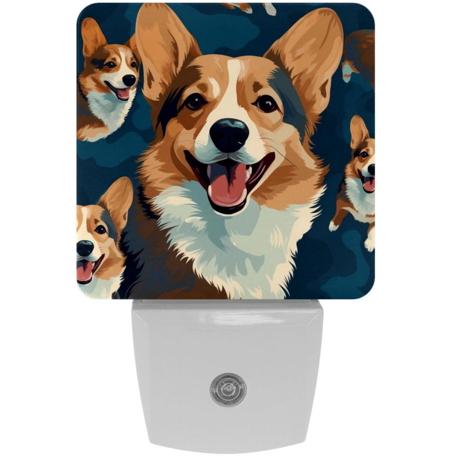 Dog LED Square Night Lights - Modern and Versatile Plug-in Lighting ...