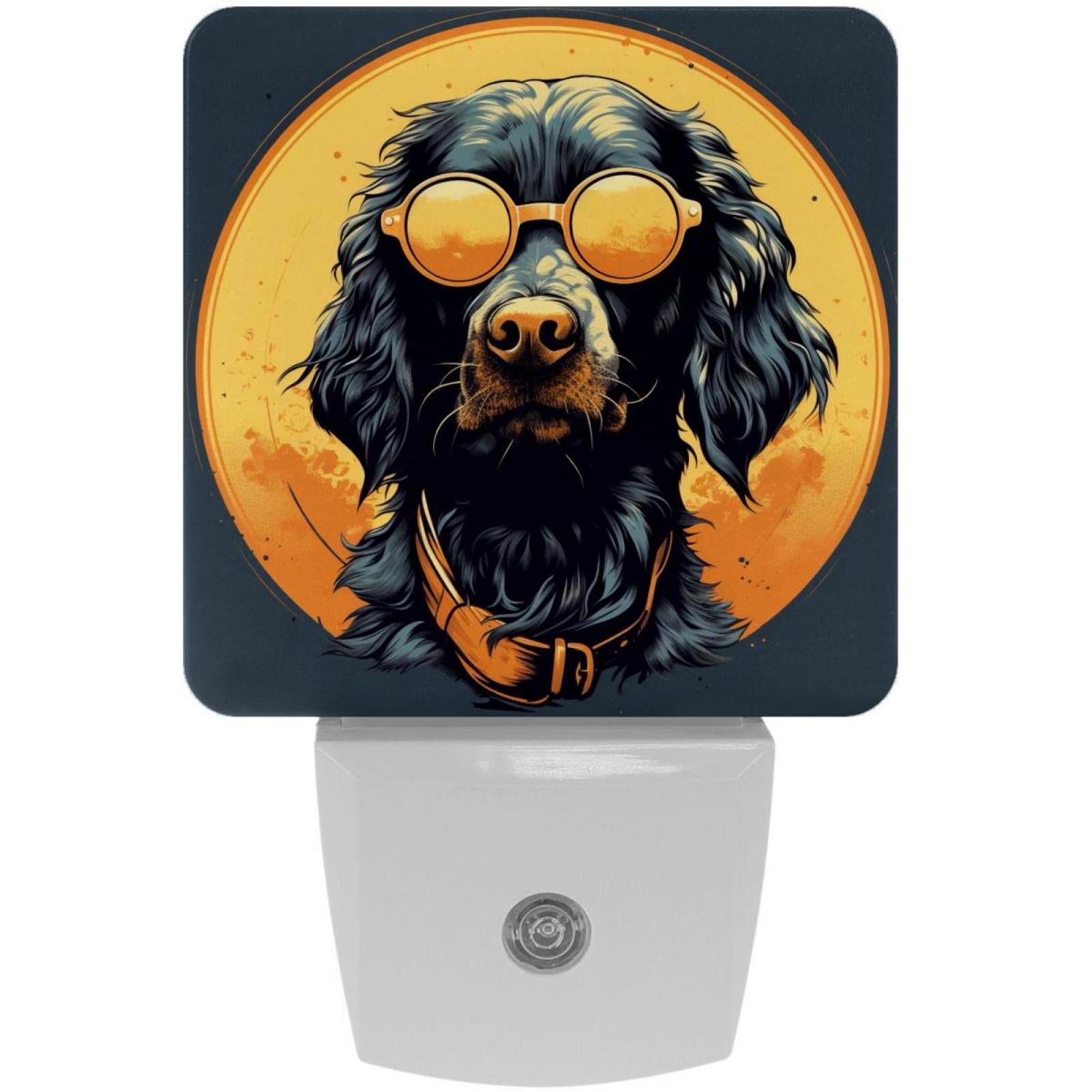 Dog LED Square Night Lights for Bedroom and Living Room, Decorative ...