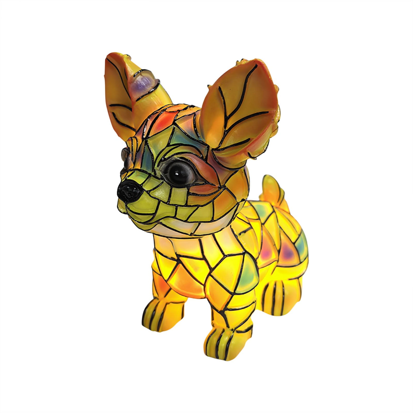 Dog Lamp, Dogs Stained Resin Tabletop Night Light, Animal-Themed Art ...