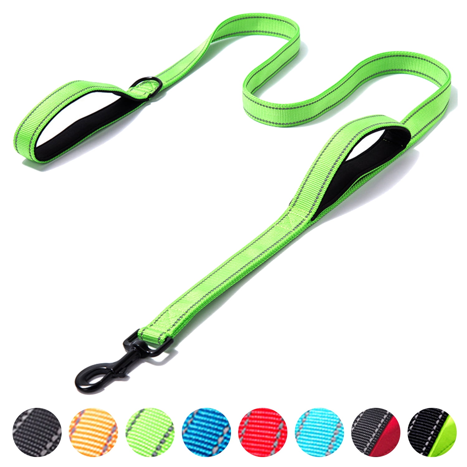 Dog Leash 5ft/6ft Long, Double Handle Dog Leash for Safe Control ...