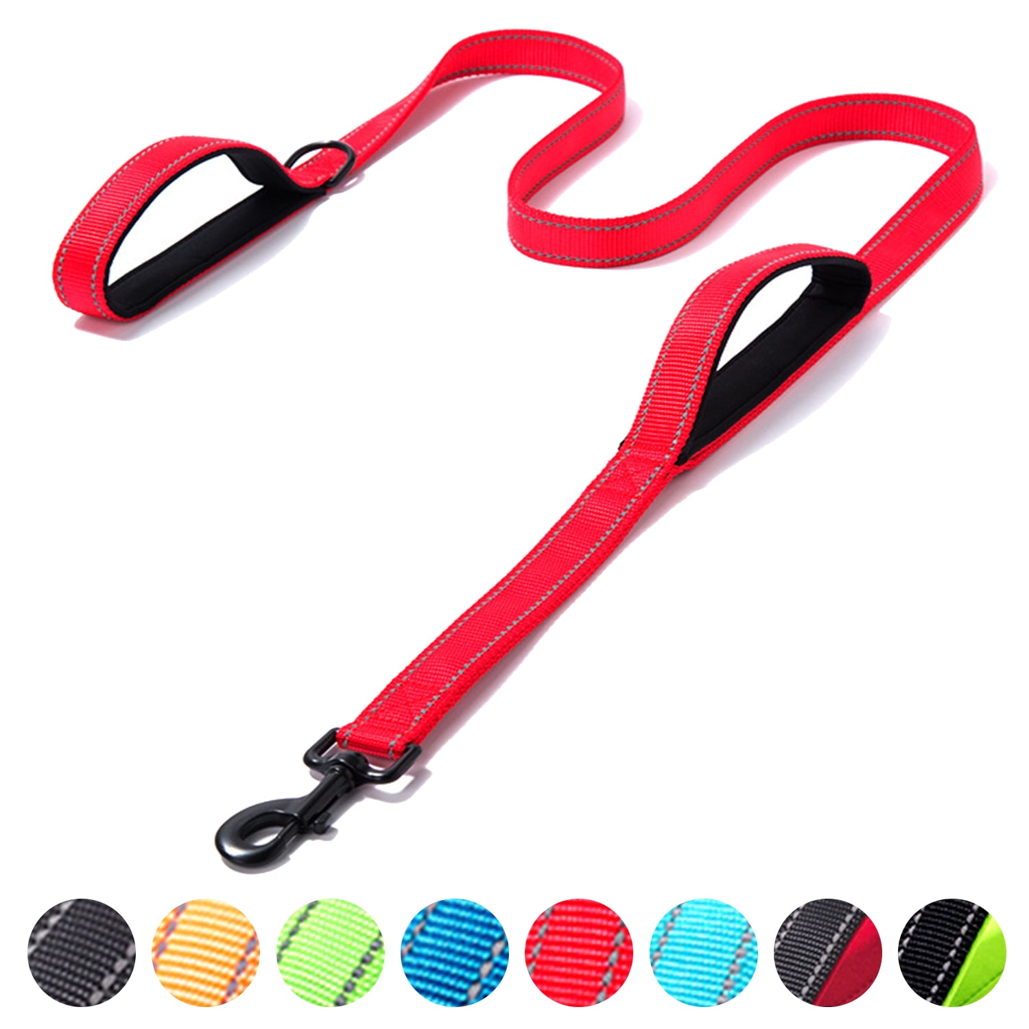 Dog Leash 5ft/6ft Long, Double Handle Dog Leash for Safe Control ...