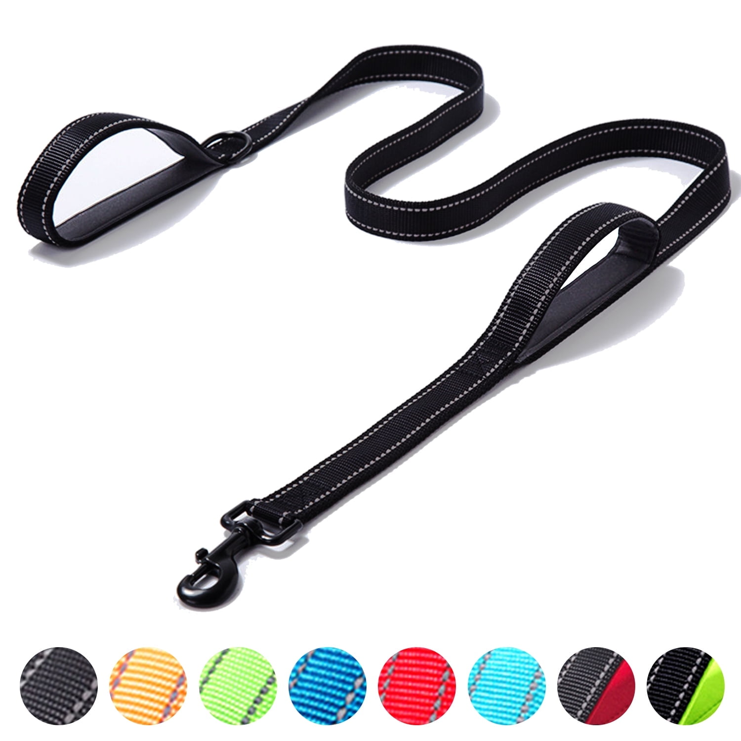 Dog Leash 5ft/6ft Long, Double Handle Dog Leash for Safe Control ...