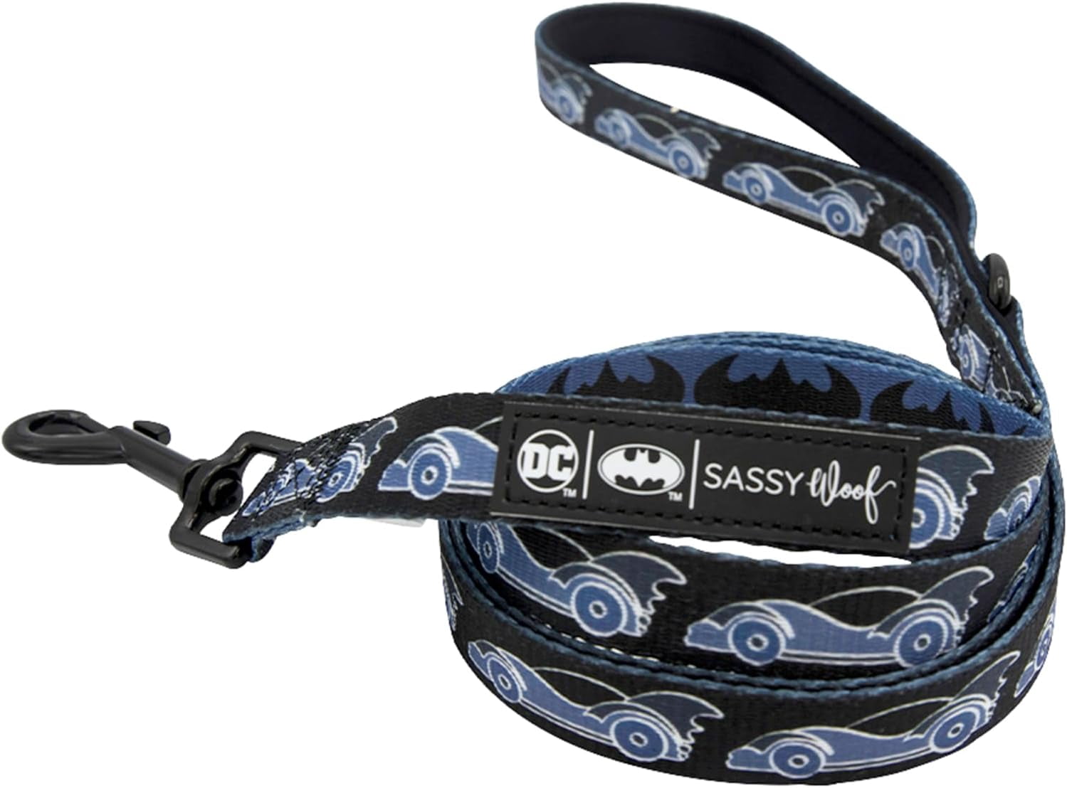 Sassy Woof Batman™ Dog Leash 60-Inch with Patented Design and Neoprene ...