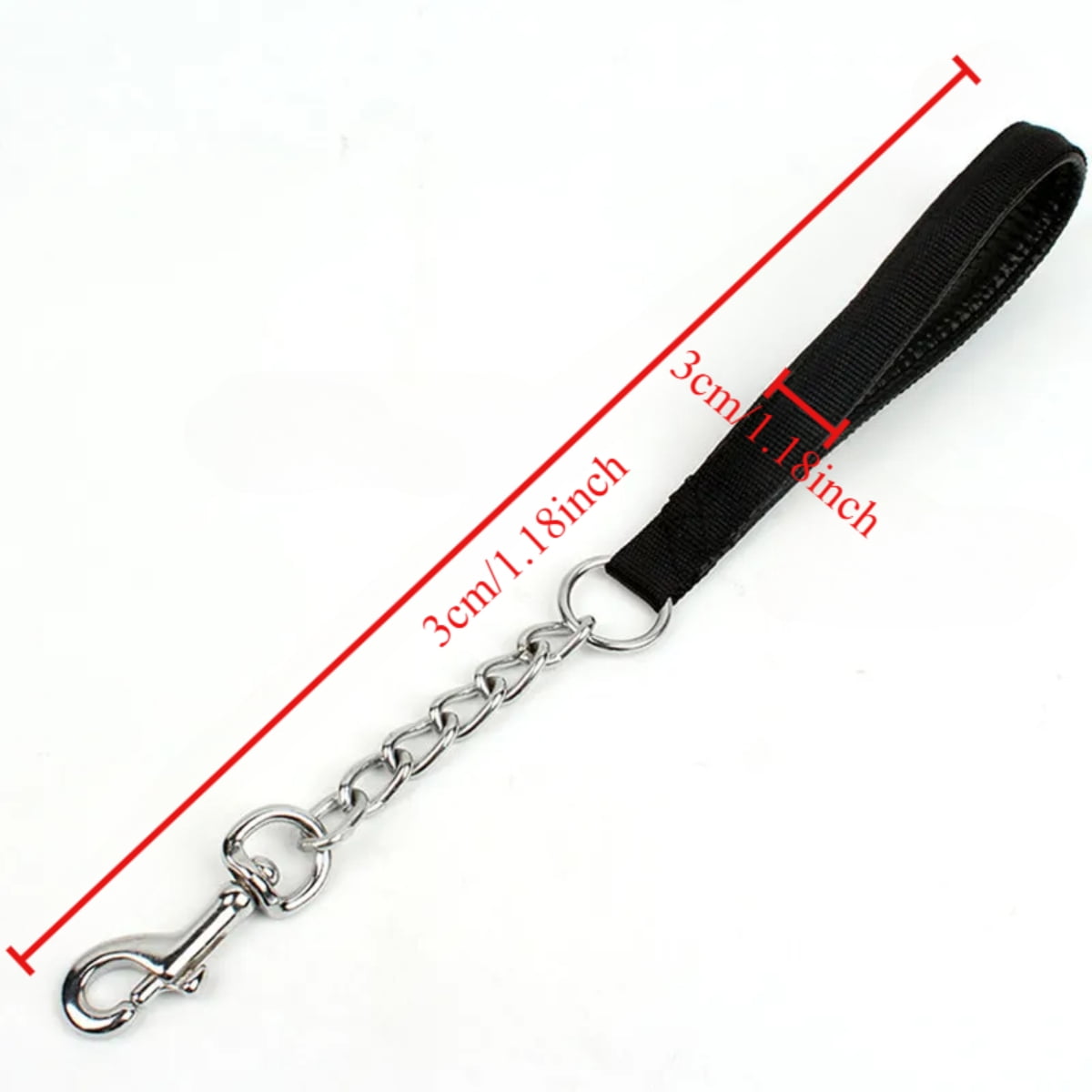 Dog Leash Stainless Steel Short Dog Leashs Chew Proof Leashes for Large ...