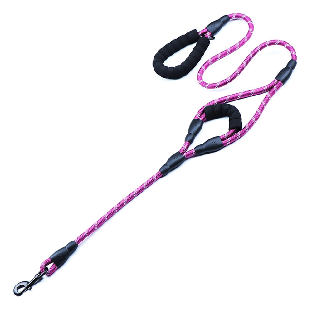 Dog Leash Traffic Padded Two Handles, Reflective Threads for Control ...