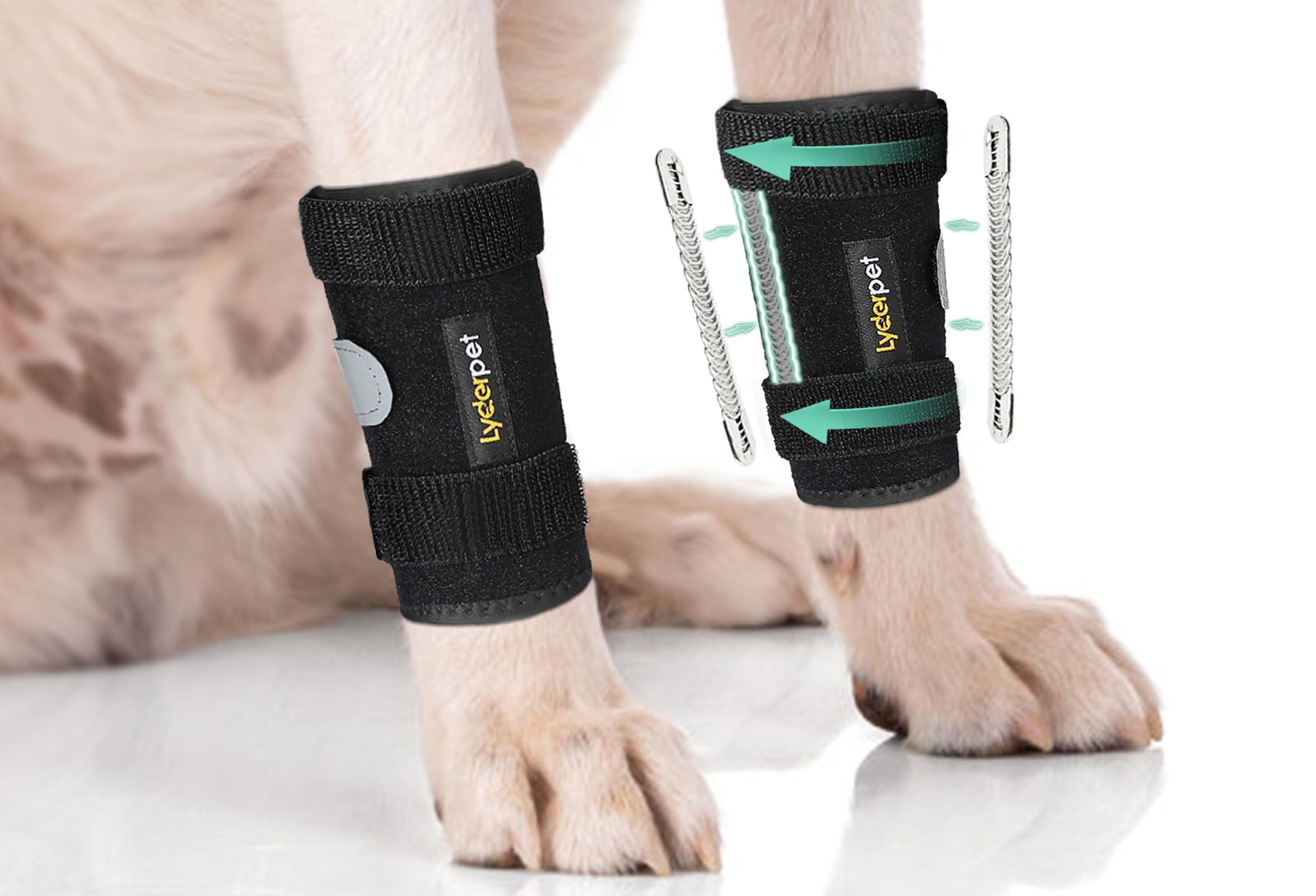 Dog Leg Brace Front Wrist or Carpal Support for Canine Dogs, Brace ...