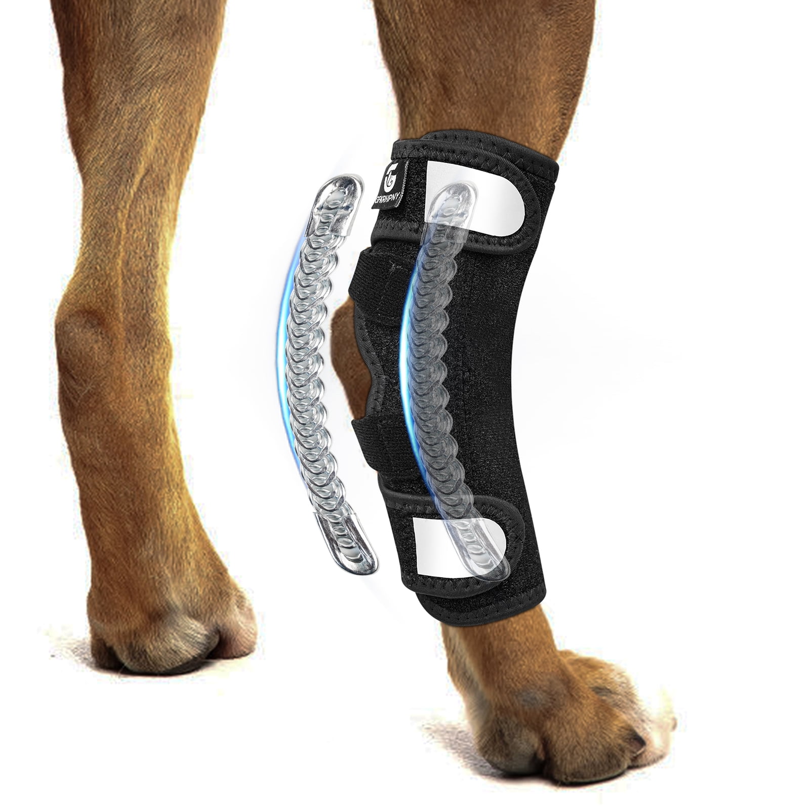 Dog Leg Braces Rear Leg Hock Ankle Brace with Metal Spring Inserts ...