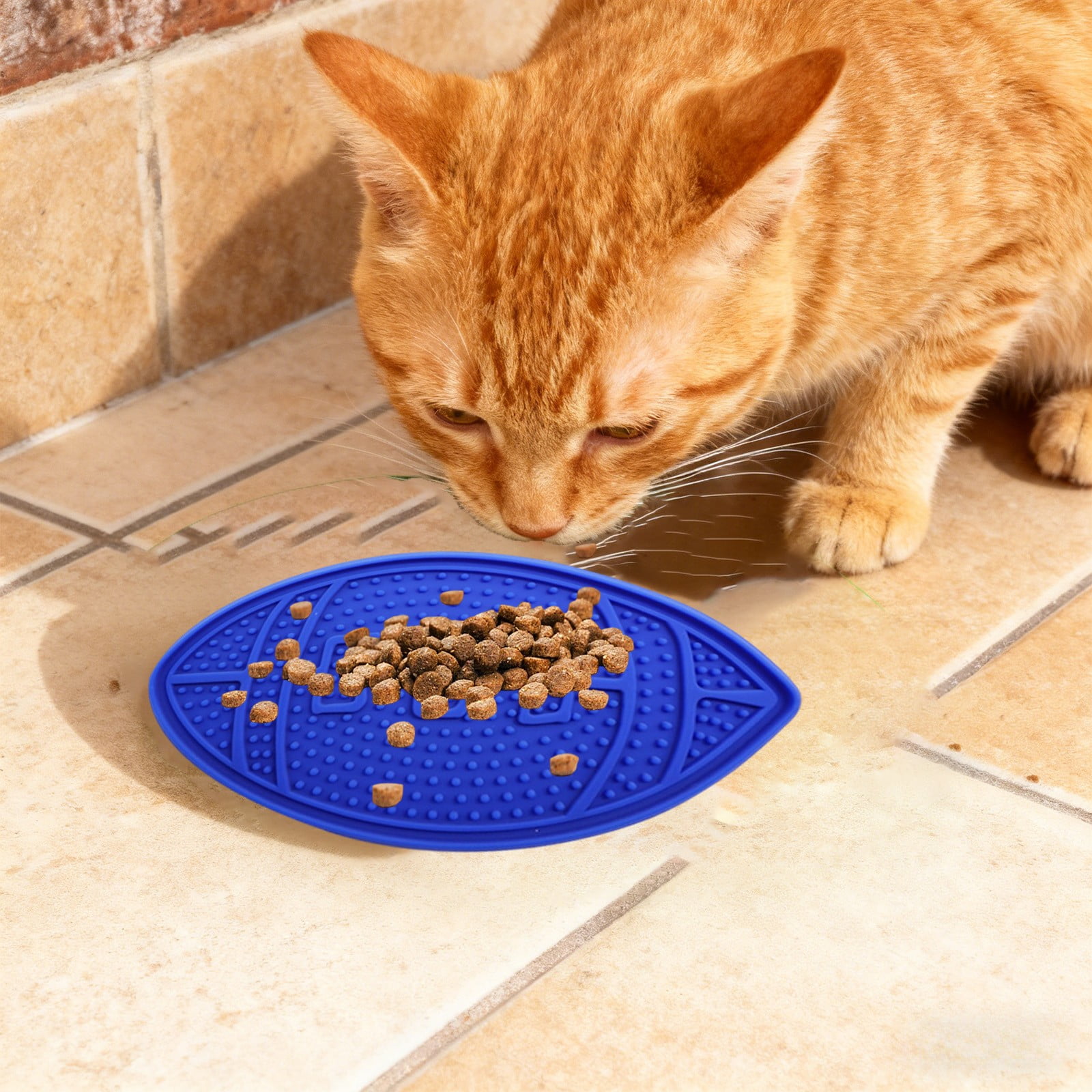 Dog Lick Mat Slow Feeder for Calm Mealtime - Silicone Suction Pad for ...