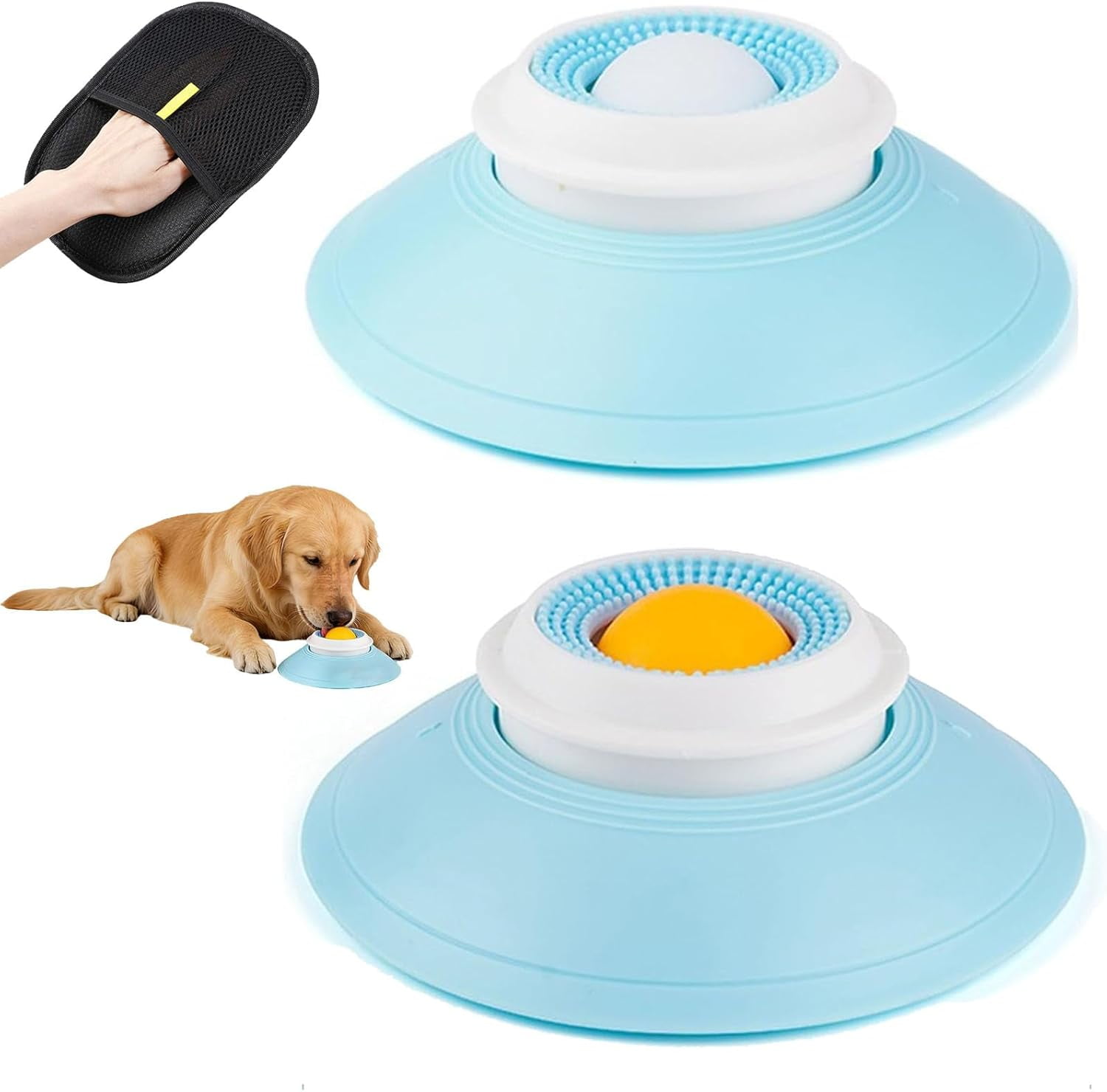 Dog Lick Sphere, Dogs Liquid Lick Bowl, Lick Ball-Shaped Liquid Food ...
