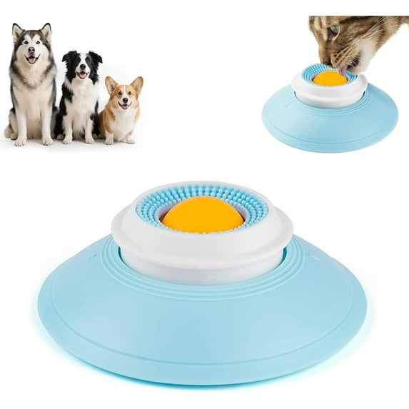 Dog Lick Sphere Slow Feeder, Lick Ball-Shaped Silicone Bowl for Dogs ...