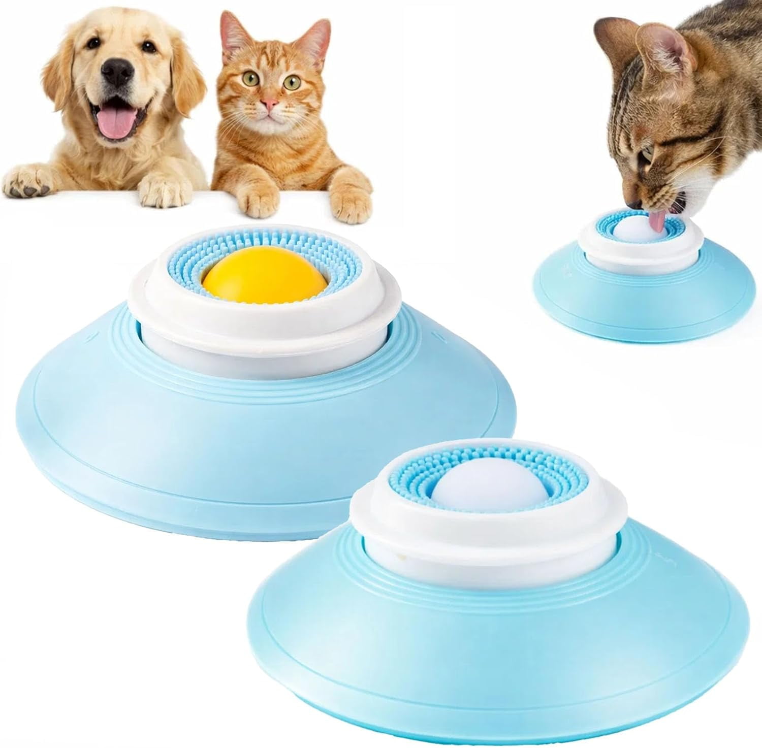 Dog Lick Sphere Treat Dispenser, Interactive Liquid Feeder Ball for ...