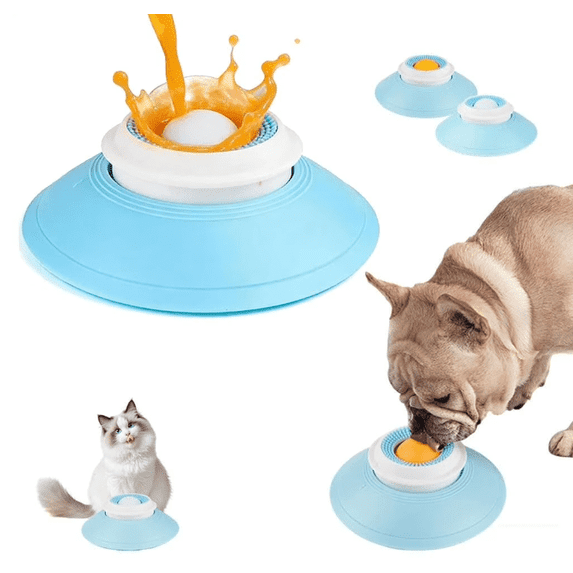 Dog Lick Toy - Slow Feeder Lick Mat for Dogs and Cats with Suction Cups ...
