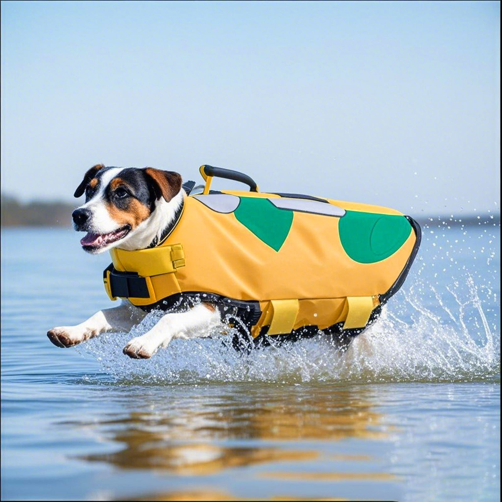 Dog Life Jacket Adjustable Reflective O Xford Fabric Tear Swimming S Afety Vest For Boating ...