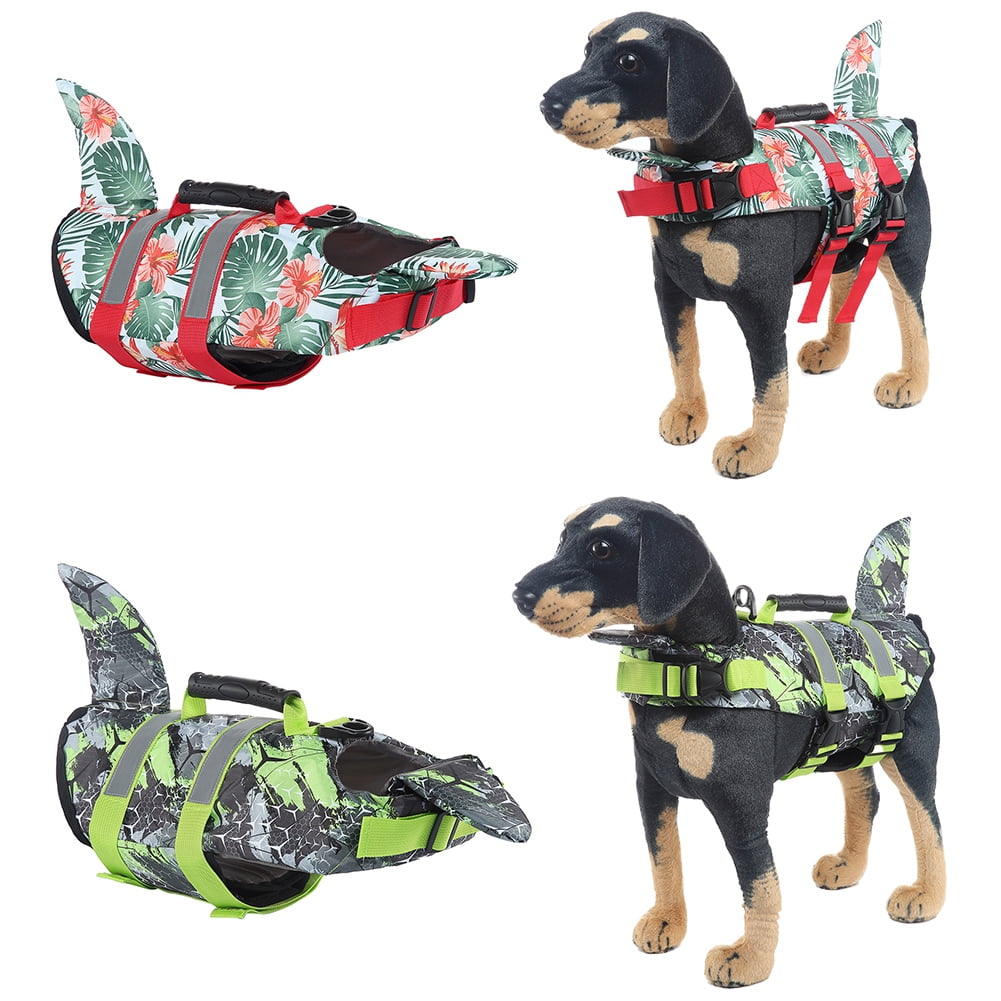 Dog Life Jacket Adjustable Vest Swimsuit Safety Vest Apparel Lifesaver ...