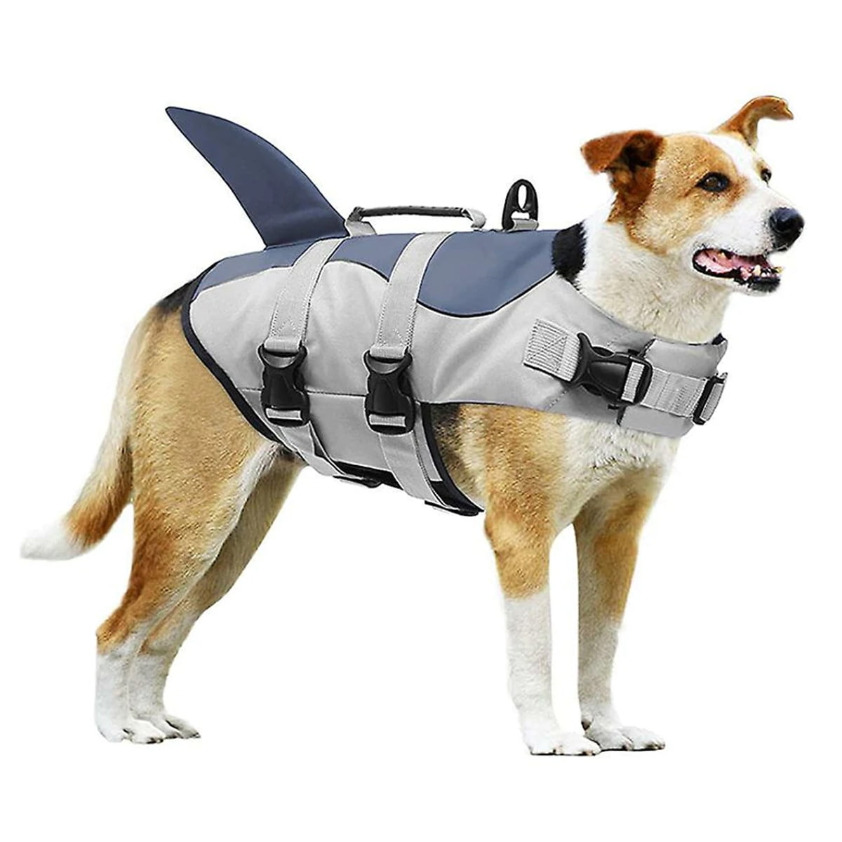Dog Life Jacket Pet Life Safety Vest for Swimming Boating, Dog Shark ...