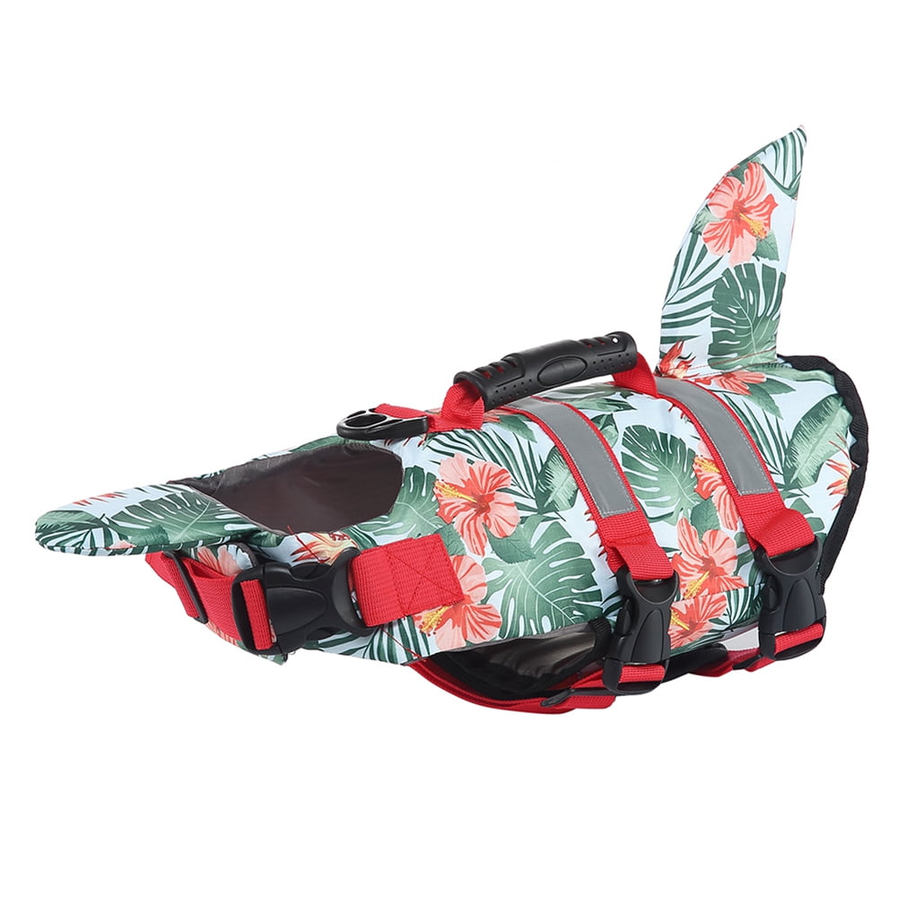Dog Life Jacket Pet Life Safety Vest for Swimming Boating Dog Shark ...