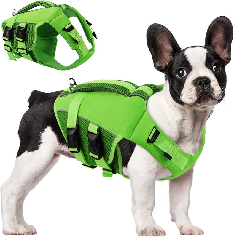 Dog Life Jacket - Pet Safety Vest for Swimming & Boating, Shark Life ...