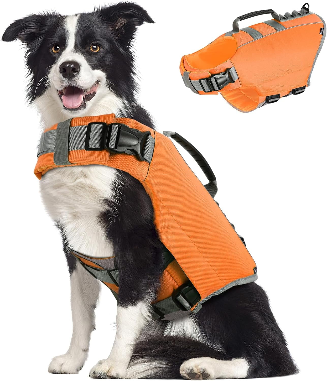 Dog Life Jacket, Reflective Dog Safety Vest Adjustable Pet Life ...
