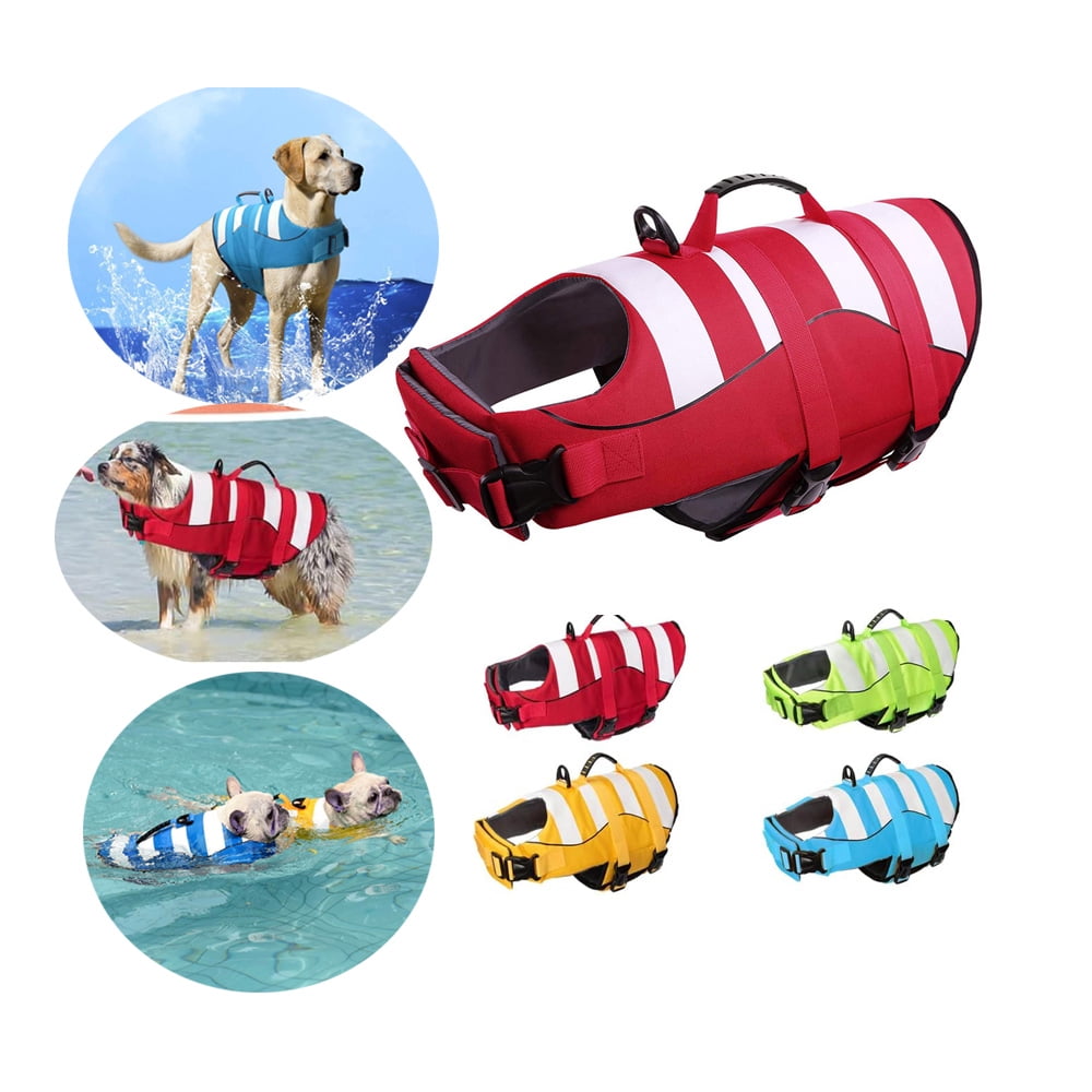 Dog Life Jacket Safety Vests for Swimming Superior Buoyancy Rescue ...