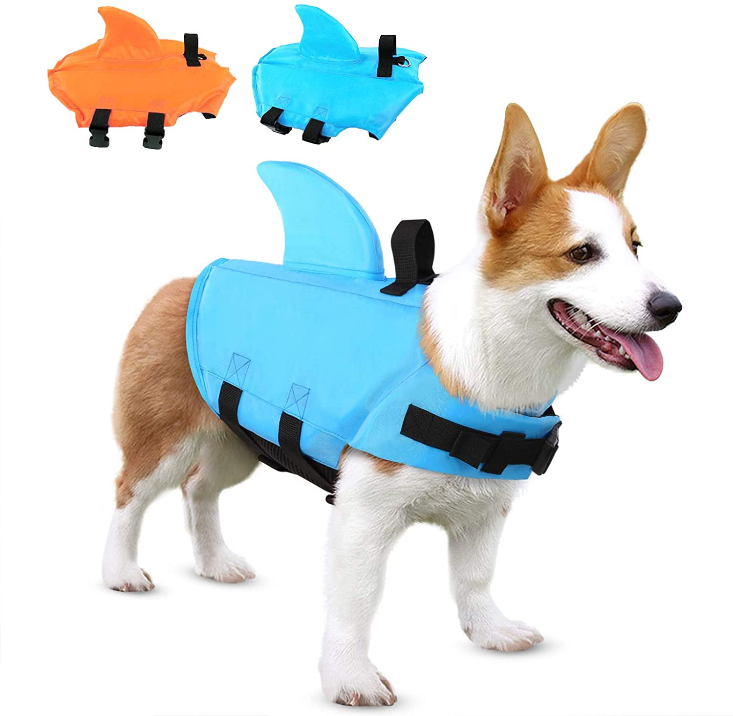 Dog Life Jacket Shark, Dog Life Vest for Small Medium, Professional Pet ...