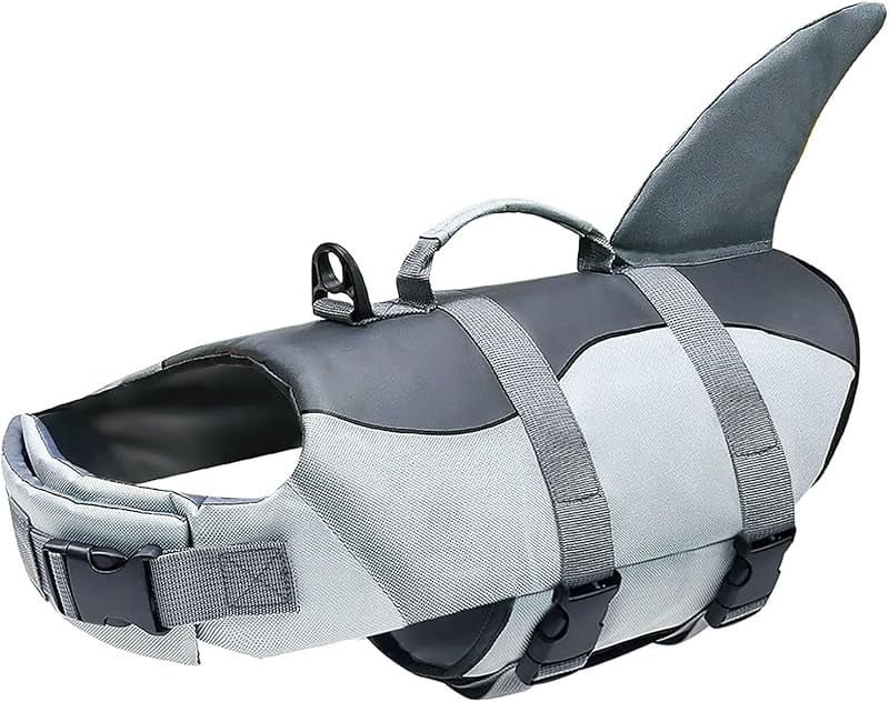 Dog Life Jacket Swimming Safety Coat Floatation Life Vest Life Saver ...