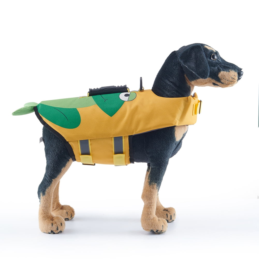Dog Life Jacket Vest Lifesaver Pet Safety Swimsuit Life Preserver Dog ...
