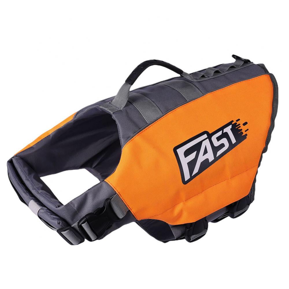 Dog Life Jacket with Reflective Stripes, Adjustable Dog Lifesaver Pet ...