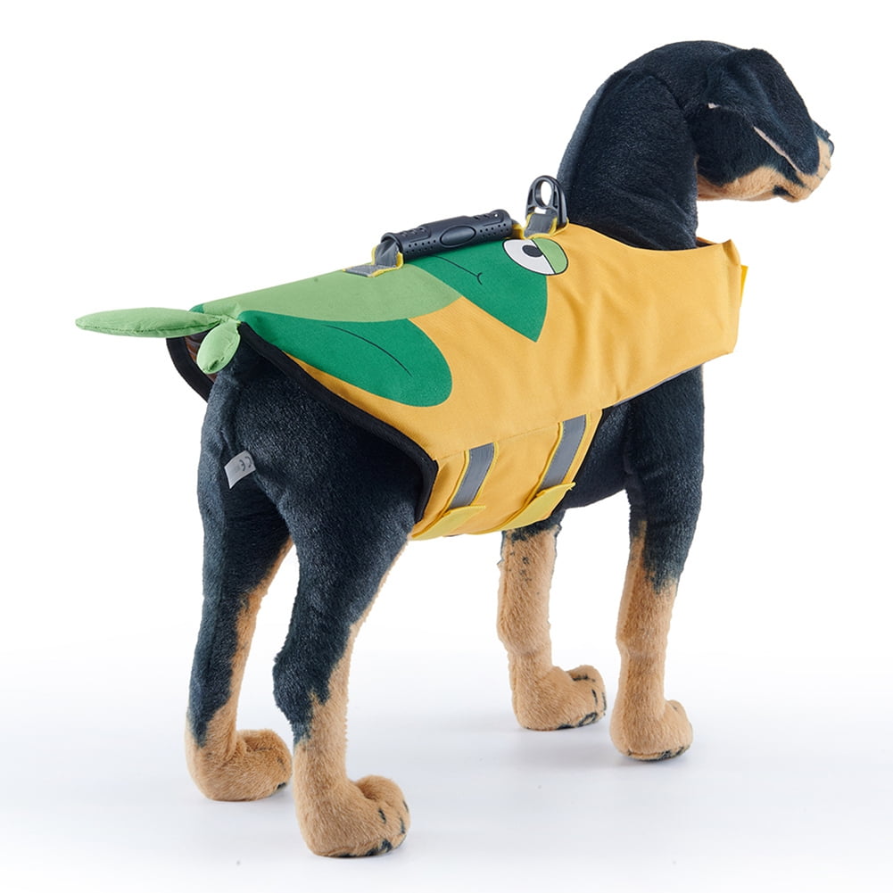 Dog Life Jacket with Reflective Stripes, Adjustable High Visibility ...