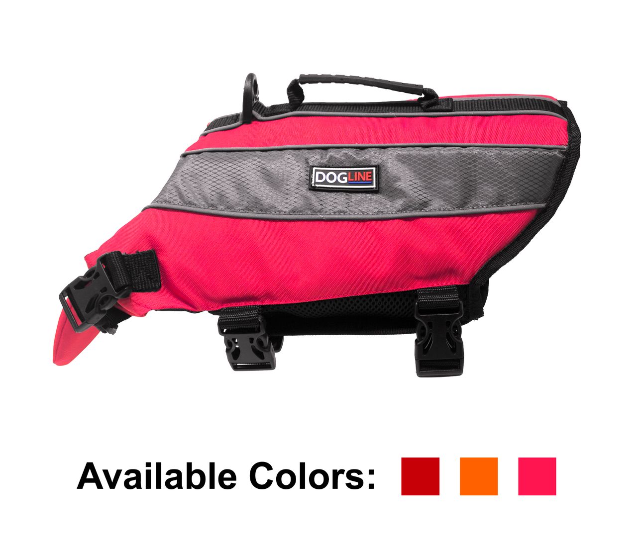 Dog Life Vest Flotation Device - 11-15" Girth - Neon Pink - Walmart.com