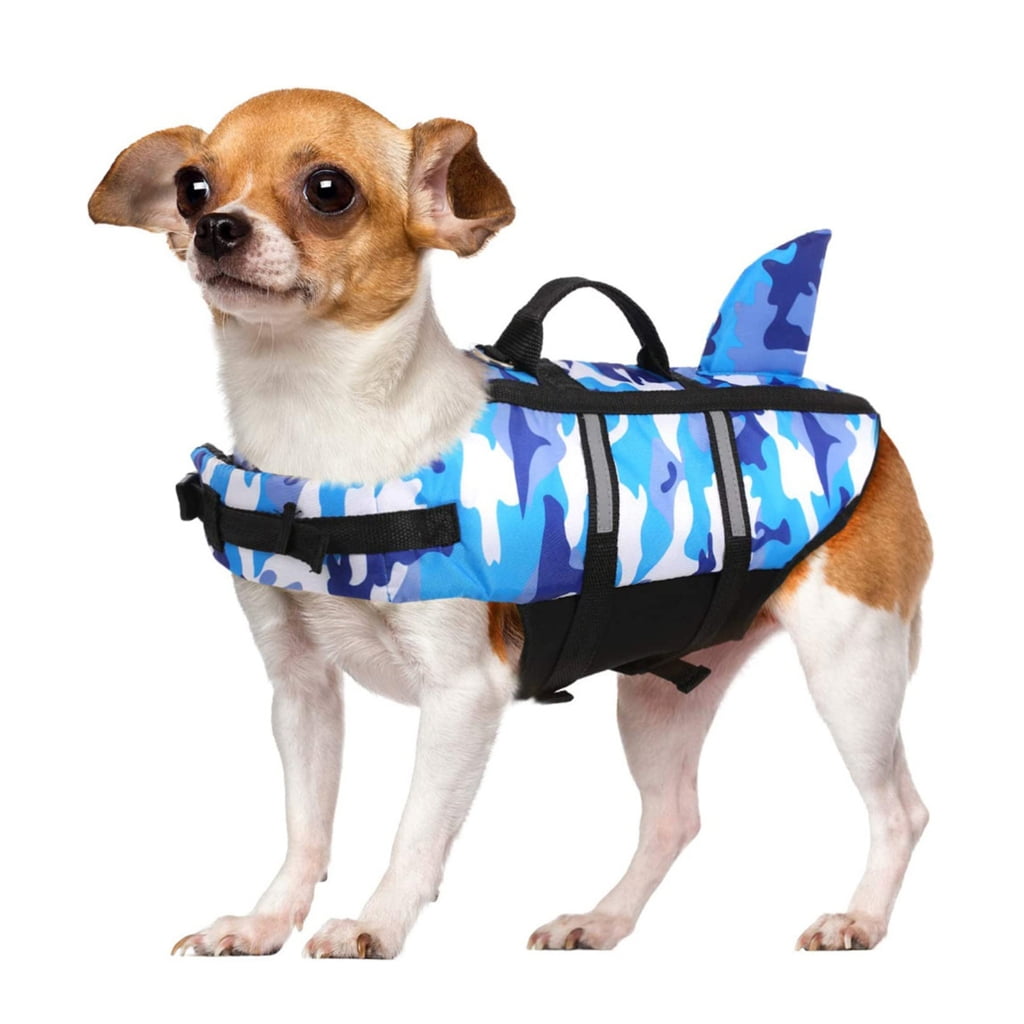 Dog Life Vest for Hot Summer Pool Swimming & Boating Suit with Handle ...