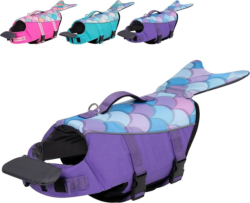 Dog Life Vests for Boating - High Buoyancy Life Jacket for Swimming ...