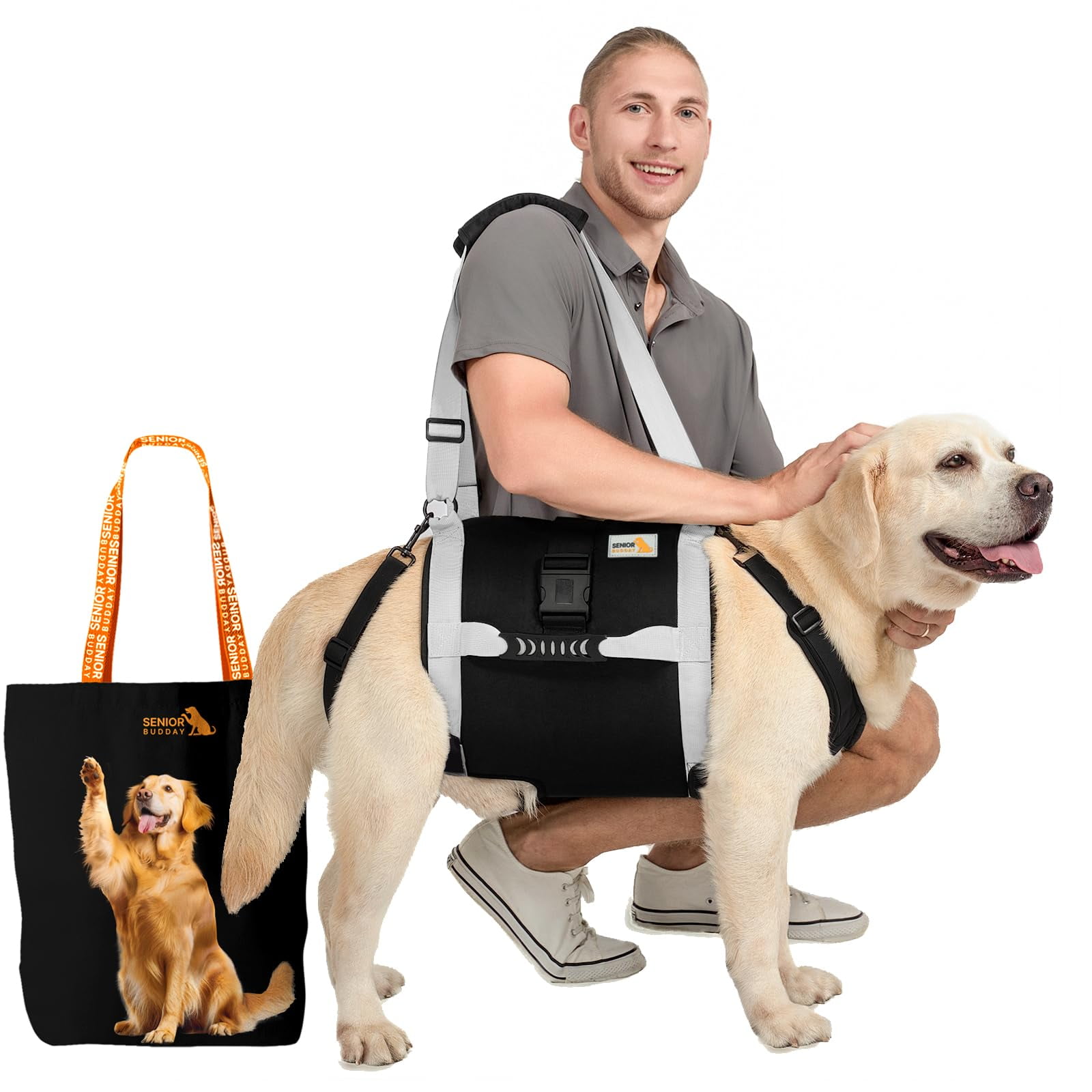 Dog Lift Harness for Large Dogs,Full Body Dog Sling Carrier with Handle ...