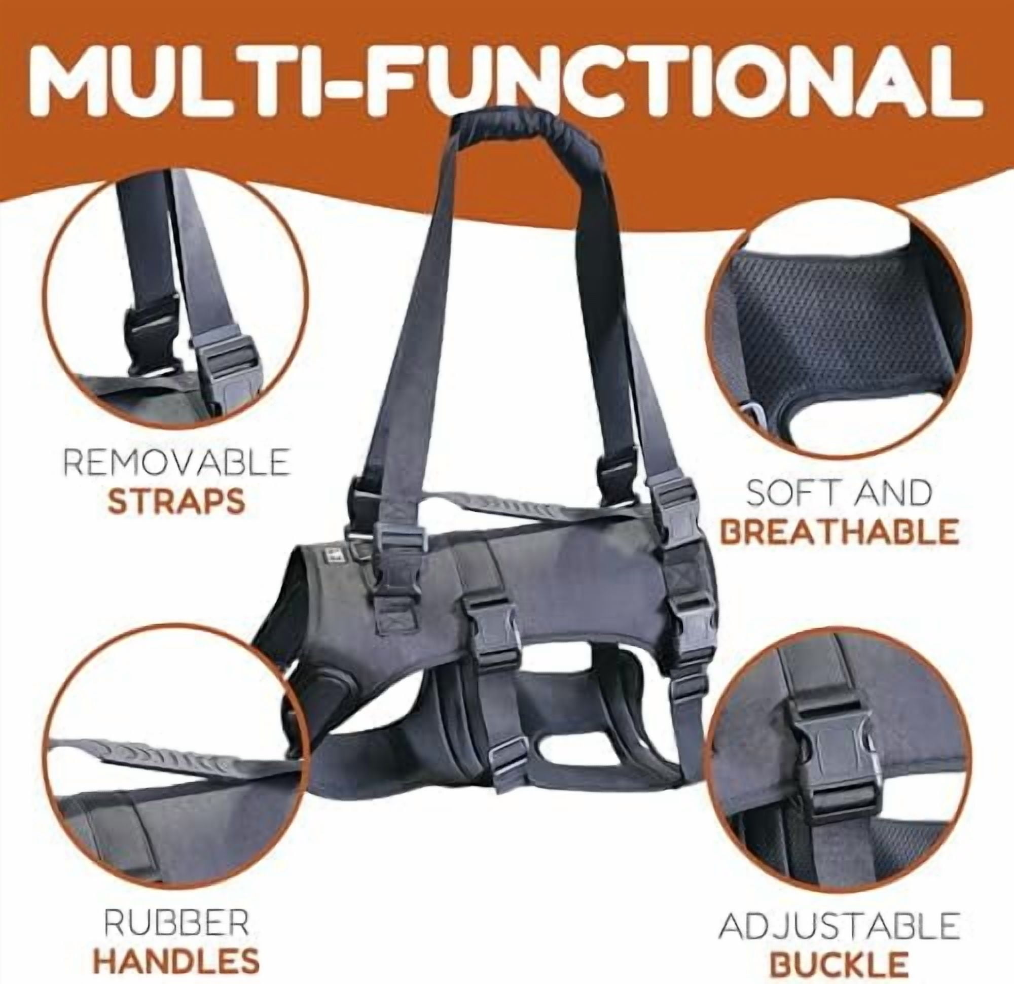 Dog Lift Harness for Large Dogs Full Body Support Sling Dog Carrier has ...