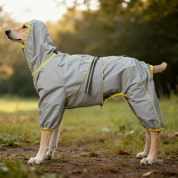Dog Lightweight Raincoat Windbreaker Outdoor Puppy Waterproof Windproof ...