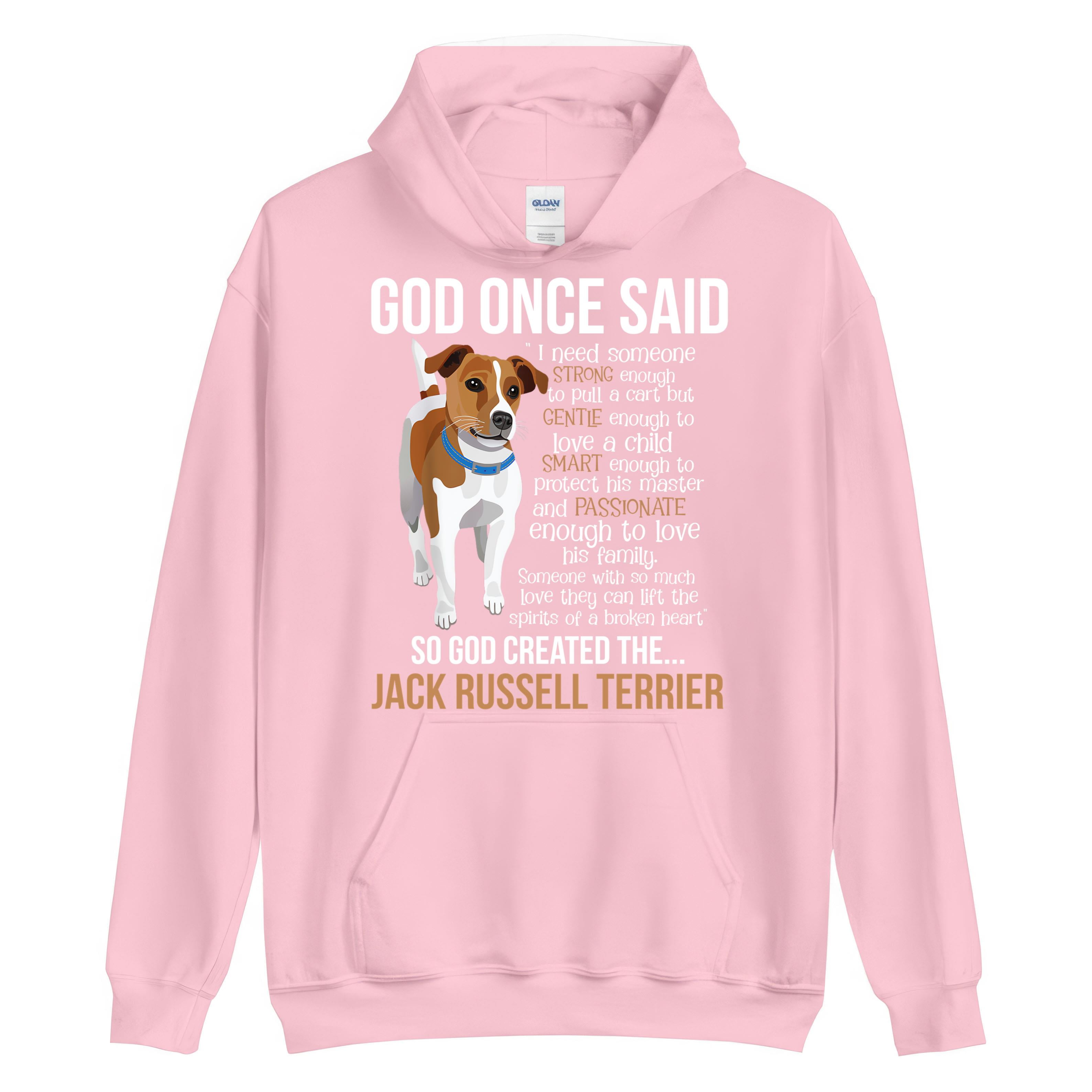 Dog Lover Shirt – God Created the Jack Russell Terrier Graphic Tee ...