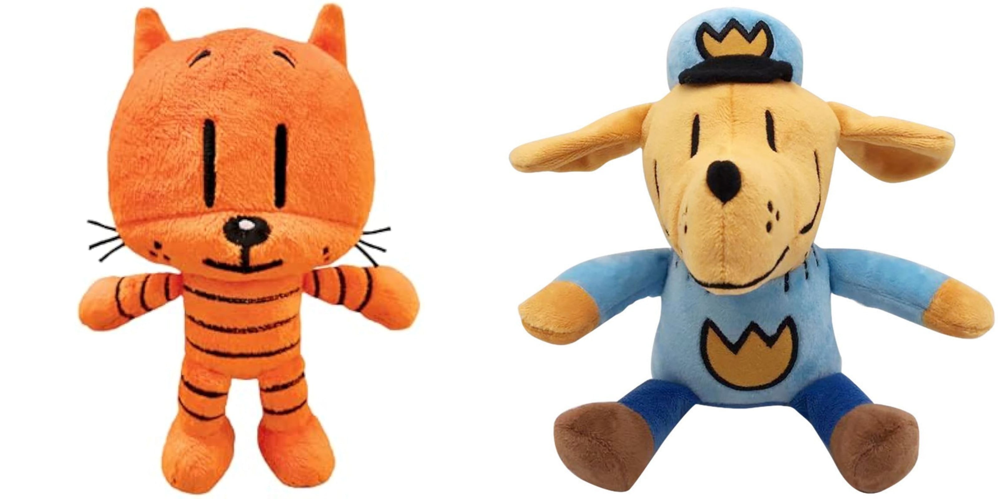 2 Pcs Dog Man Movie Plush - Dog Man and Lil Petey Plush, Collect All ...