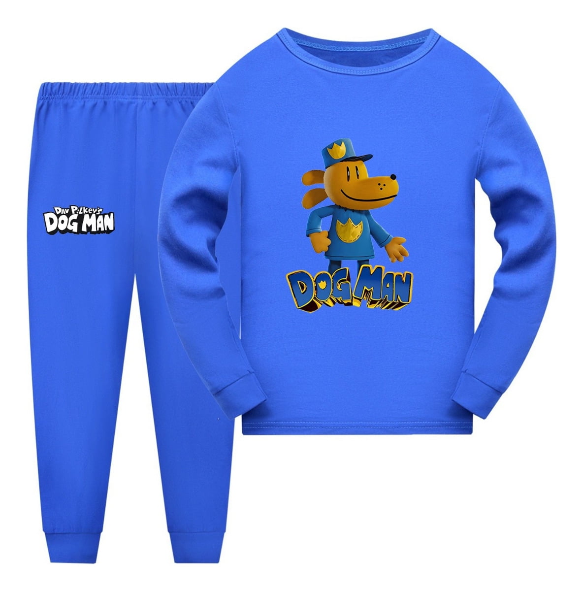 Dog Man 3D Close-Up Hero Pajamas Set – Animated Comic Sleepwear for ...