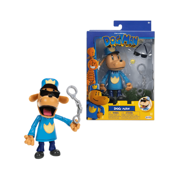 Dog Man 5-Inch Action Figure – 3 Accessories – Movie-Inspired ...