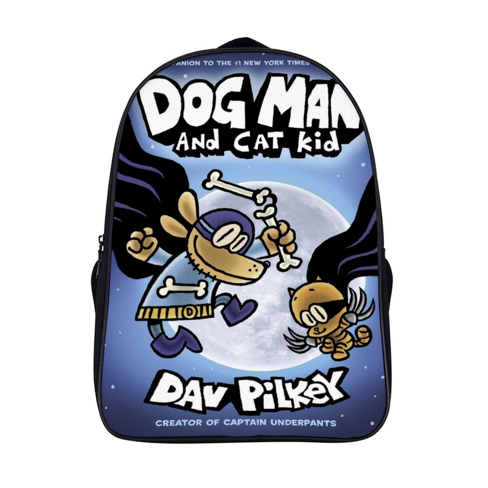 Dog Man Backpack 16 Inch Bookbag Casual Daypack Travel Backpacks for ...