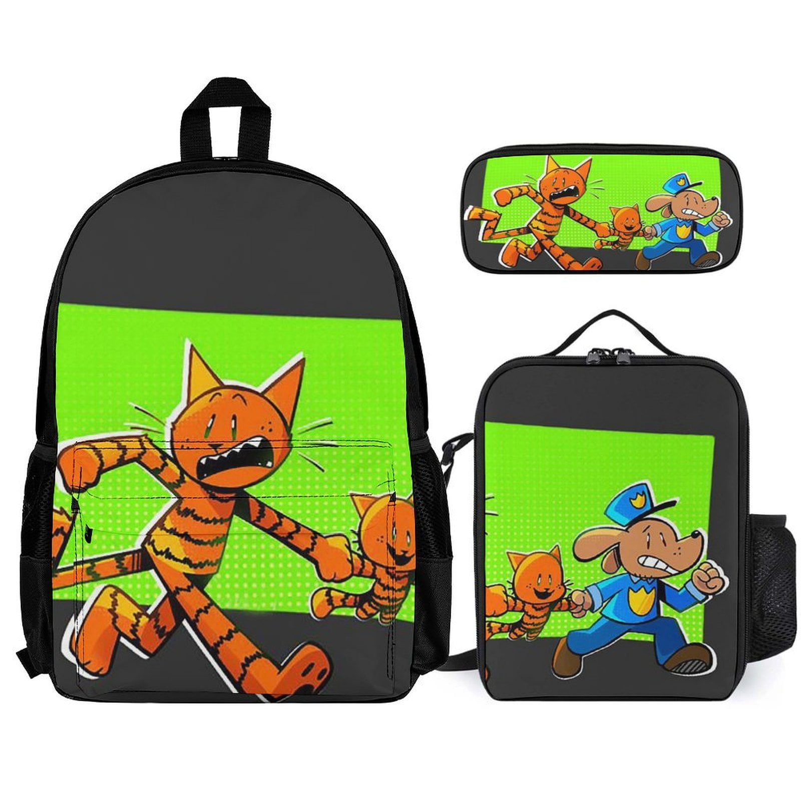 Dog Man Backpack Bag Adjustable Shoulder Daypack Laptop Bag with Lunch ...