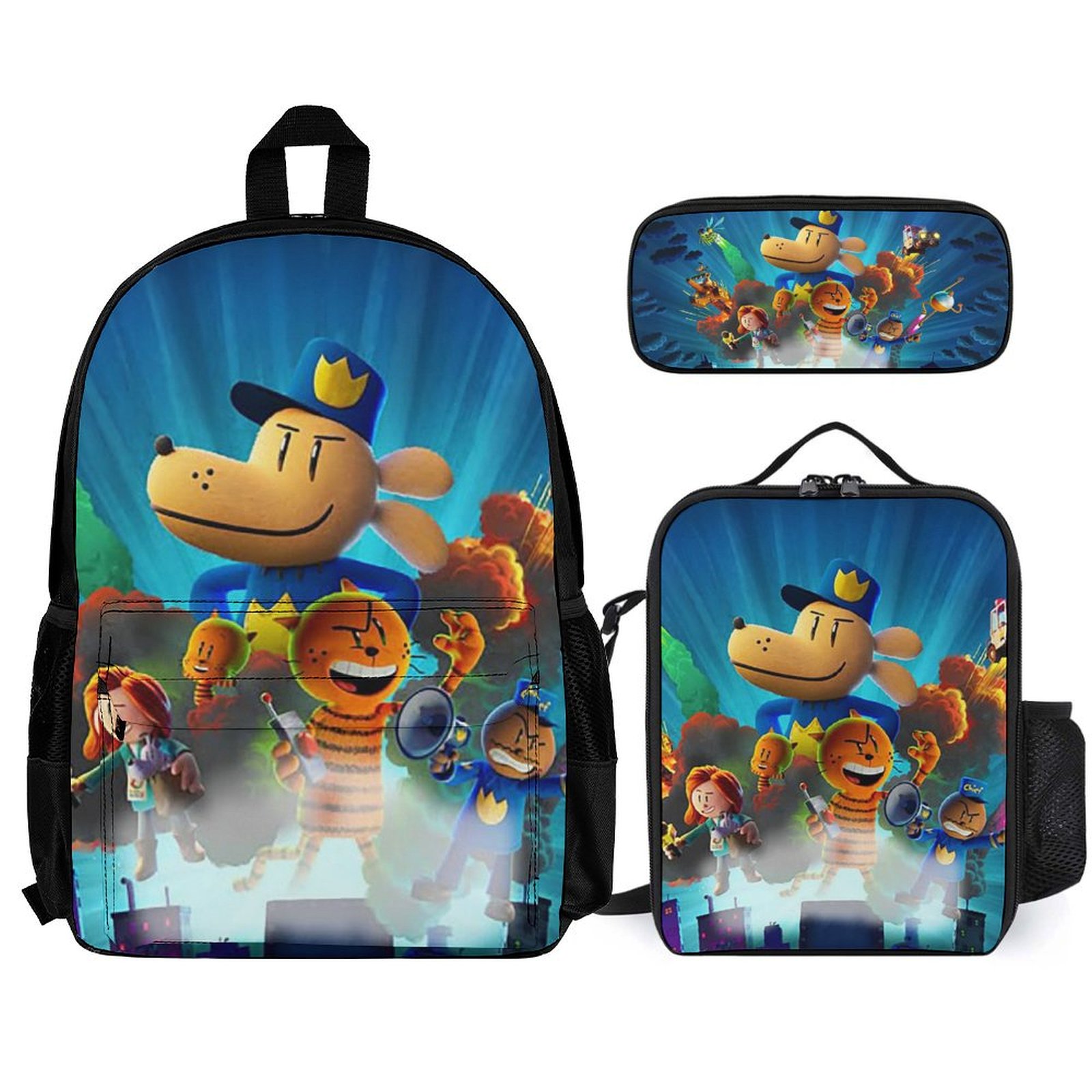 Dog Man Backpack Bag Adjustable Shoulder Daypack Laptop Bag with Lunch ...