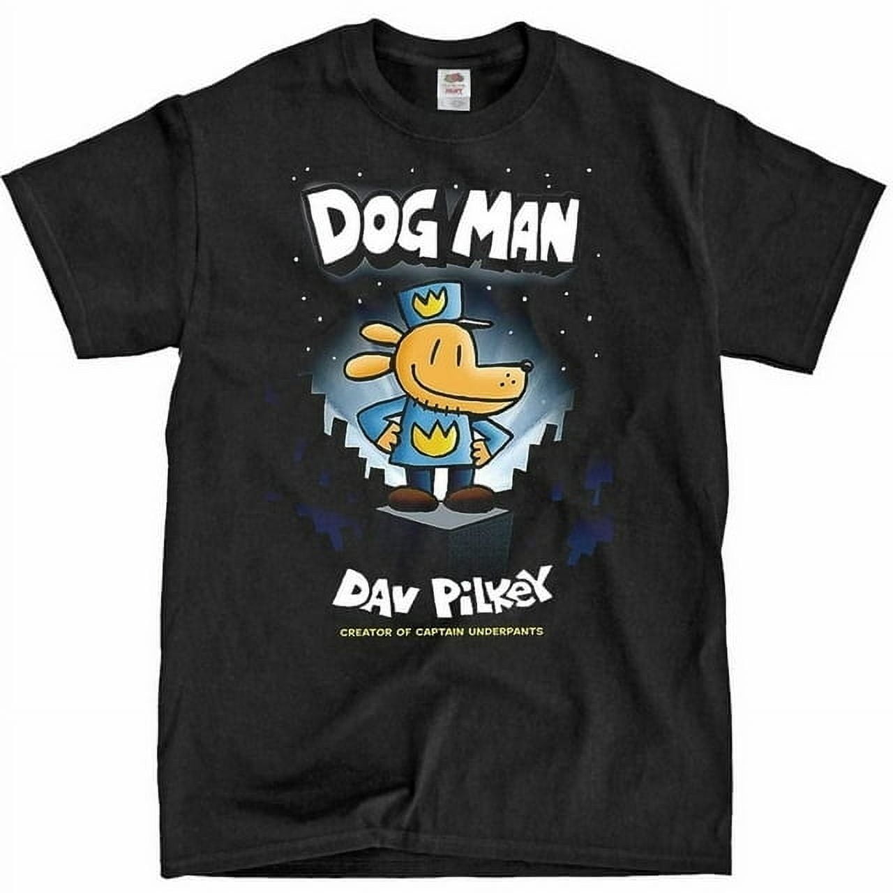 Dog Man Book Graphic T-Shirt – Dav Pilkey Kids Reading Fan Merch Tee ...